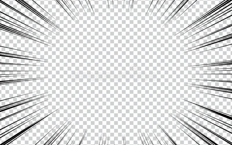 Comic Book Halftone Effect Template on Transparent Background. Vector ...