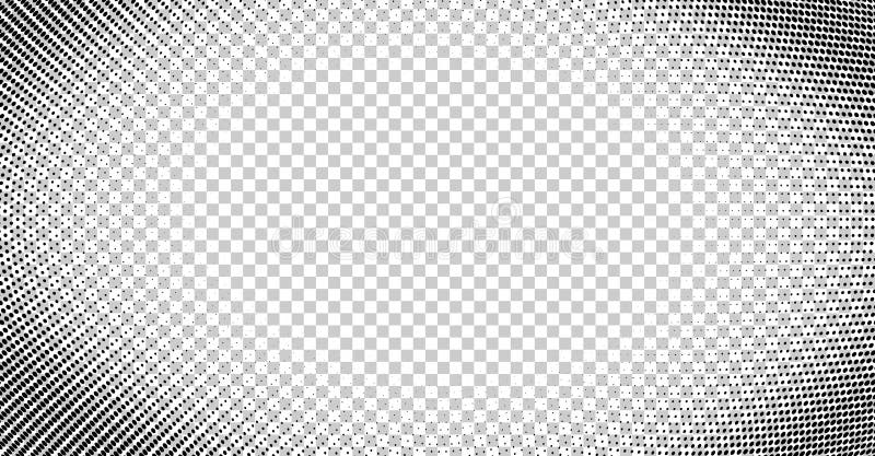 Comic Book Halftone Effect on Transparent Background. Retro Monochrome ...