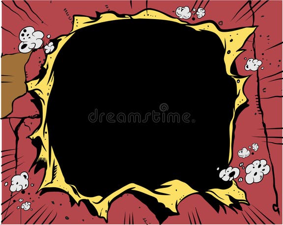 Comic book - Hole stock vector. Illustration of element - 12720628