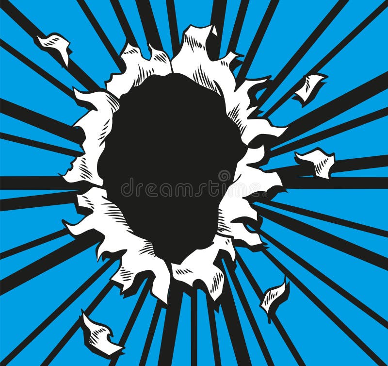 Comic Book Hole Stock Illustrations – 312 Comic Book Hole Stock ...