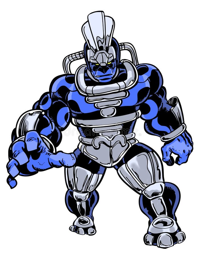 Comic Book Illustrated Creature Villain Monster Character Stock ...