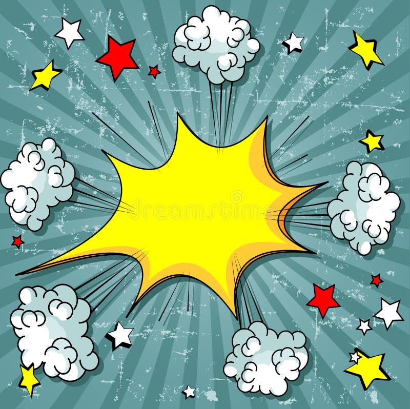 Comic book explosion stock vector. Illustration of comic - 16520631