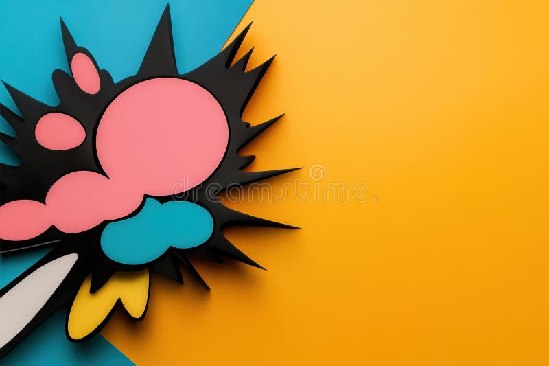 Comic Book Illustrations, Dynamic Comic Art Background with Action ...