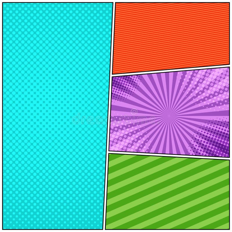 Comic Book Light Background Stock Vector - Illustration of album, blue ...