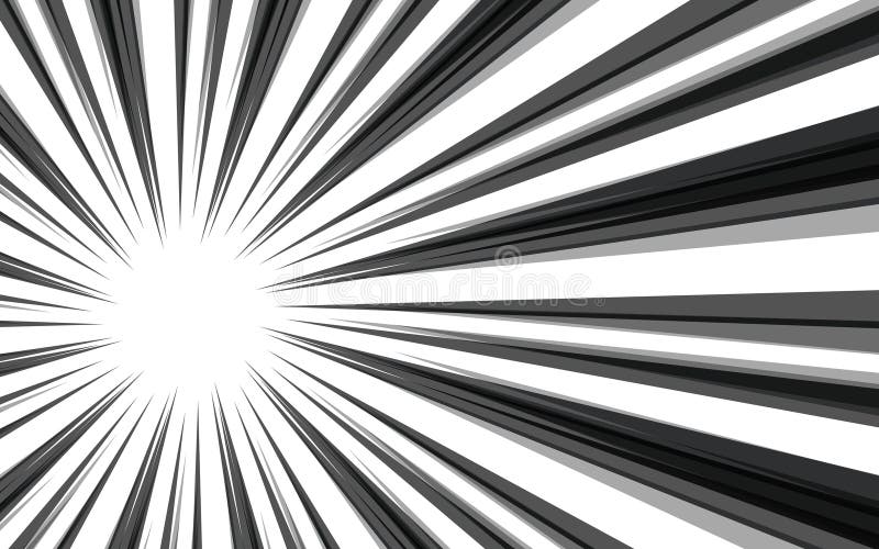 Manga Speed Burst Frame. Radial Anime Speed Lines. Crash Zoom Effect ...