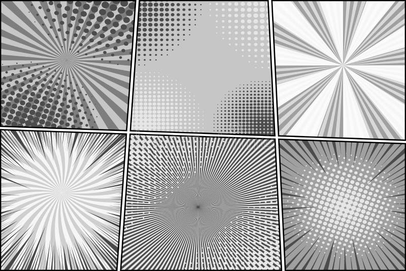 Comic Book Monochrome Style Composition Stock Vector - Illustration of ...