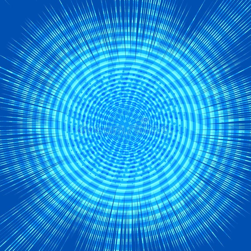 Comic Book Page Blue Abstract Template Stock Vector - Illustration of ...