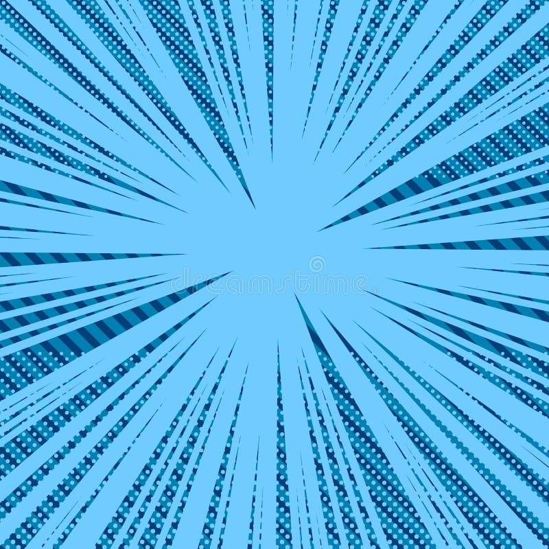 Comic Book Page Blue Background Stock Vector - Illustration of ...