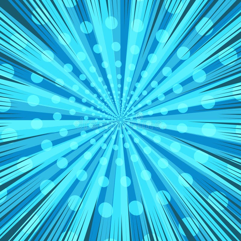 Comic Book Page Blue Dynamic Template Stock Vector - Illustration of ...