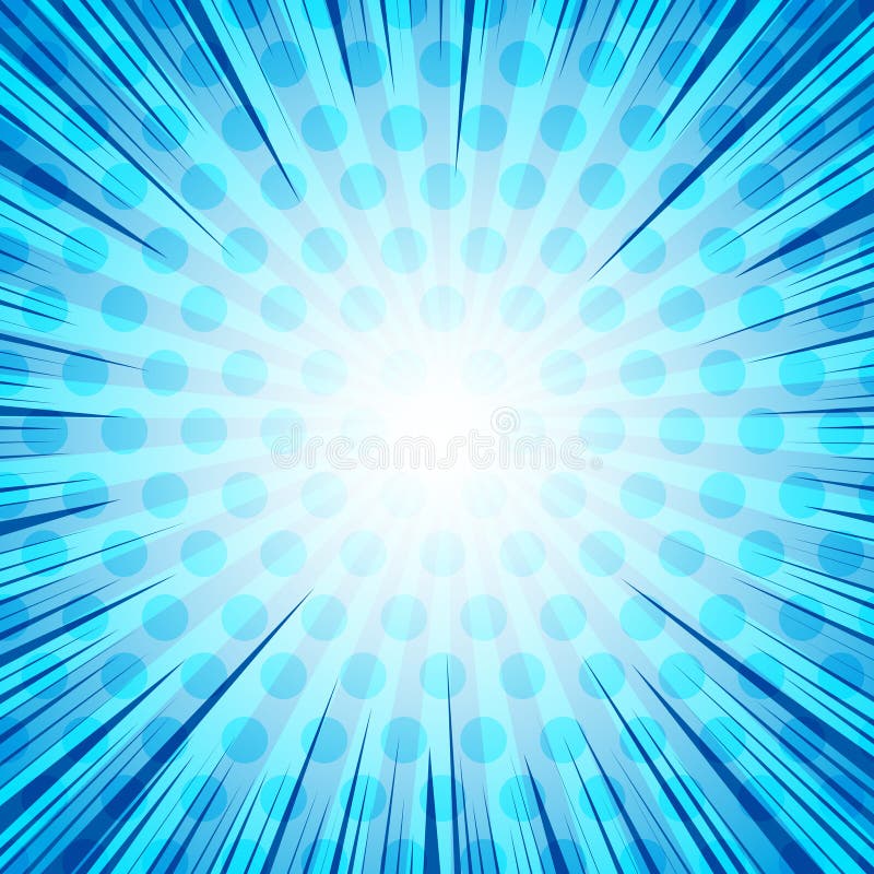 Comic Book Page Blue Light Background Stock Vector - Illustration of ...