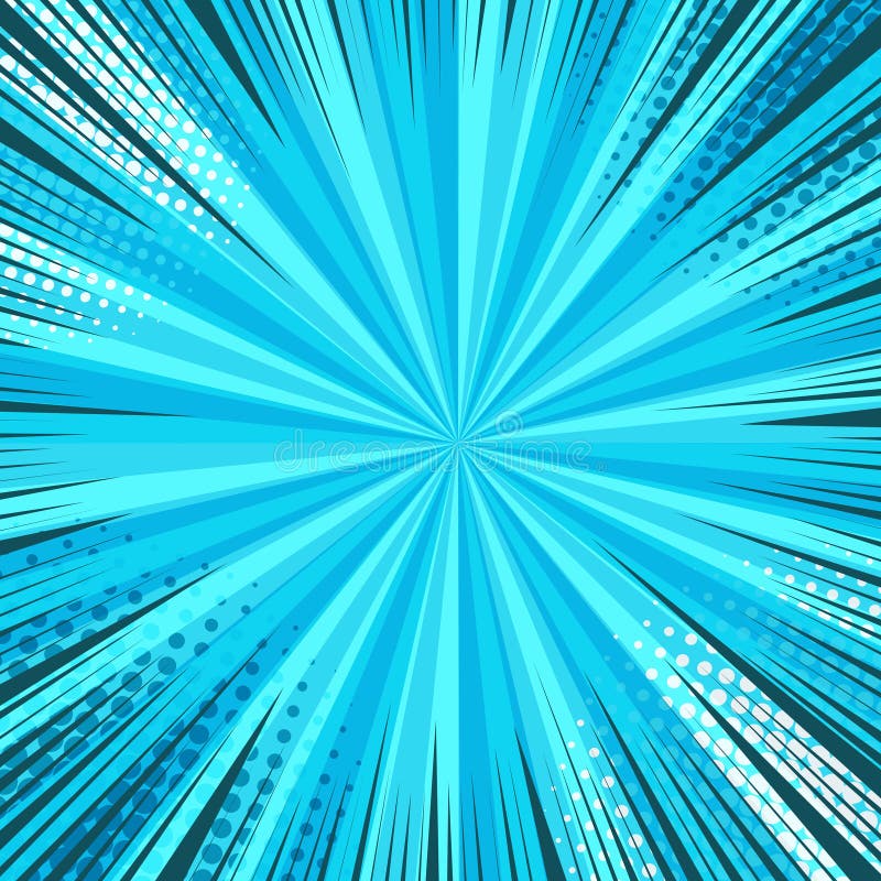 Comic Book Page Blue Template Stock Vector - Illustration of book ...