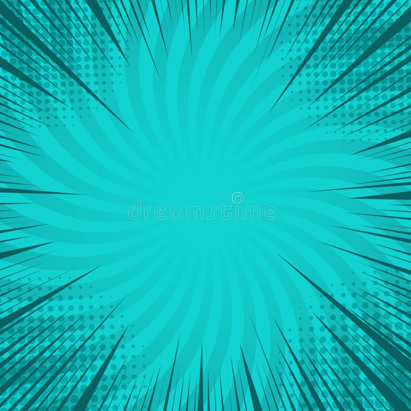 Comic Book Page Green Concept Stock Vector - Illustration of bright ...