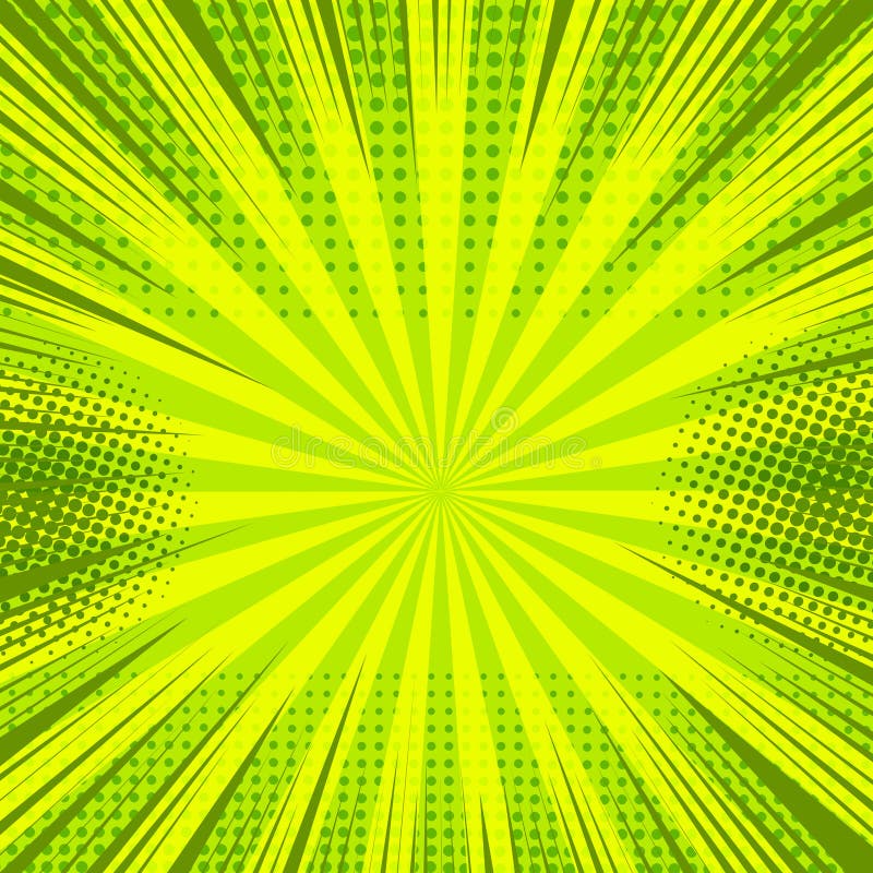 Comic Book Page Green Elegant Template Stock Vector - Illustration of ...