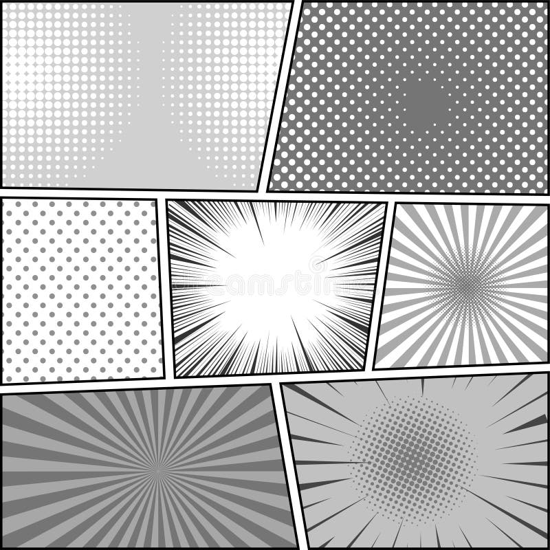 Color Comic Book Page Template Stock Illustrations – 2,781 Color Comic ...