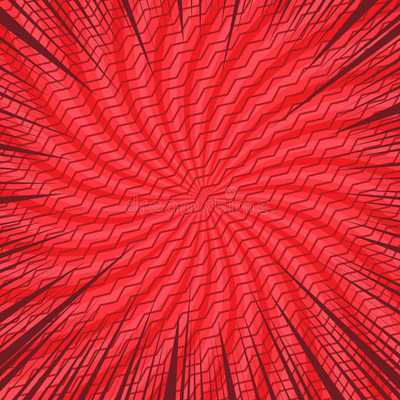 Comic Book Page Red Concept Stock Vector - Illustration of motion ...