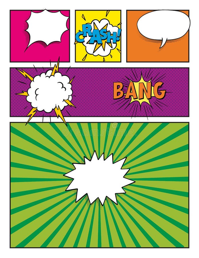 Comic Book Panels Stock Illustrations – 95 Comic Book Panels Stock ...