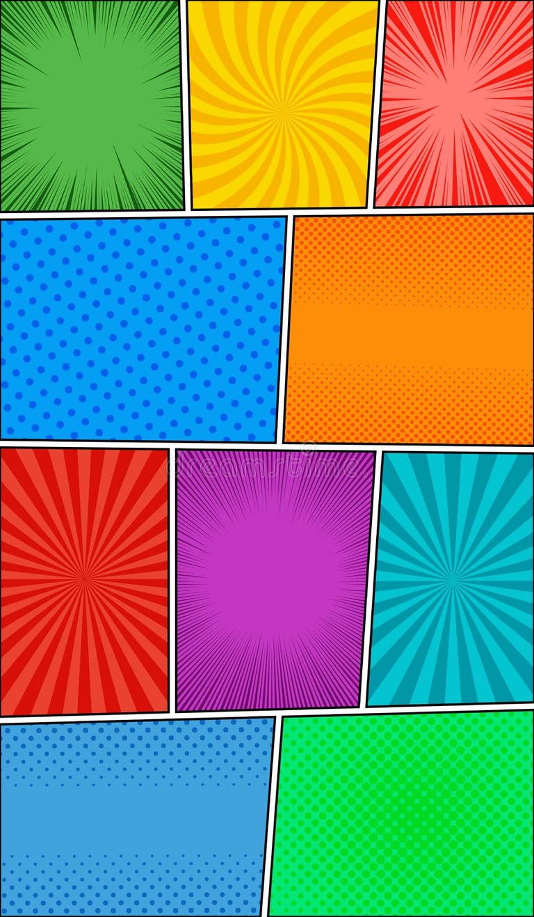 Color Comic Book Page Template Stock Illustrations – 3,189 Color Comic ...