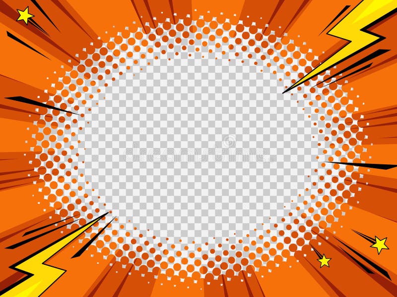 Comic Book Picture Frame Opening Background Stock Vector - Illustration ...