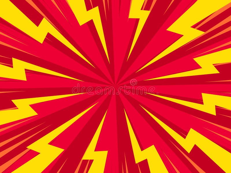 Comic Book Poster Background with Halftone Print Effect Stock Vector ...