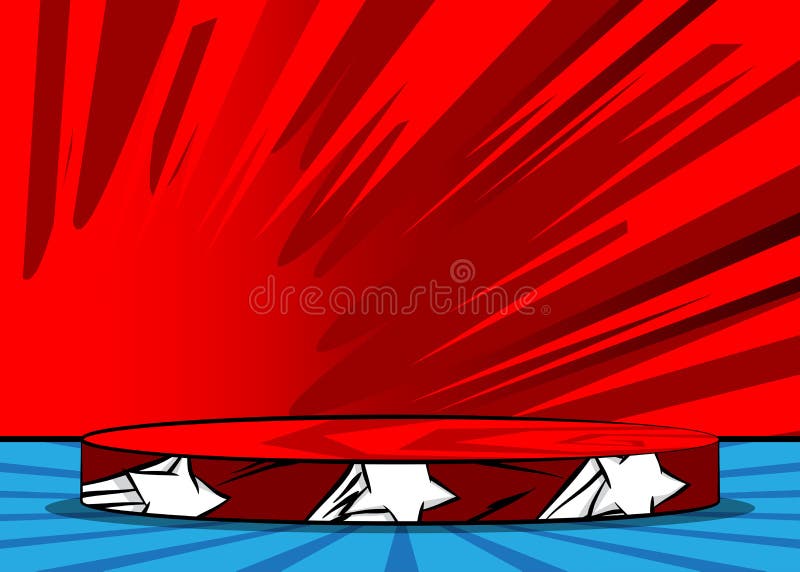 Comic Book Product Podium Stage for Mockup Presentation. Comics ...