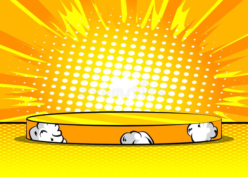 Comic Book Product Podium Stage for Mockup Presentation. Comics ...