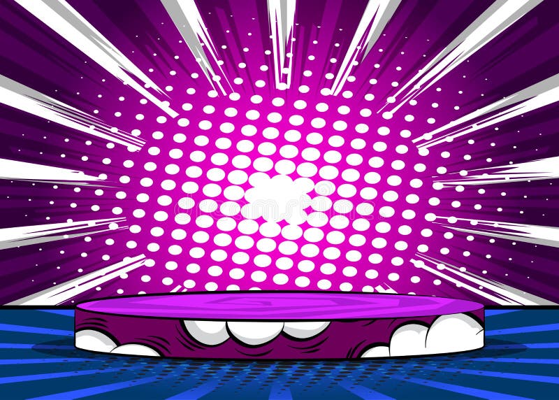 Comic Book Product Podium Stage for Mockup Presentation. Comics ...