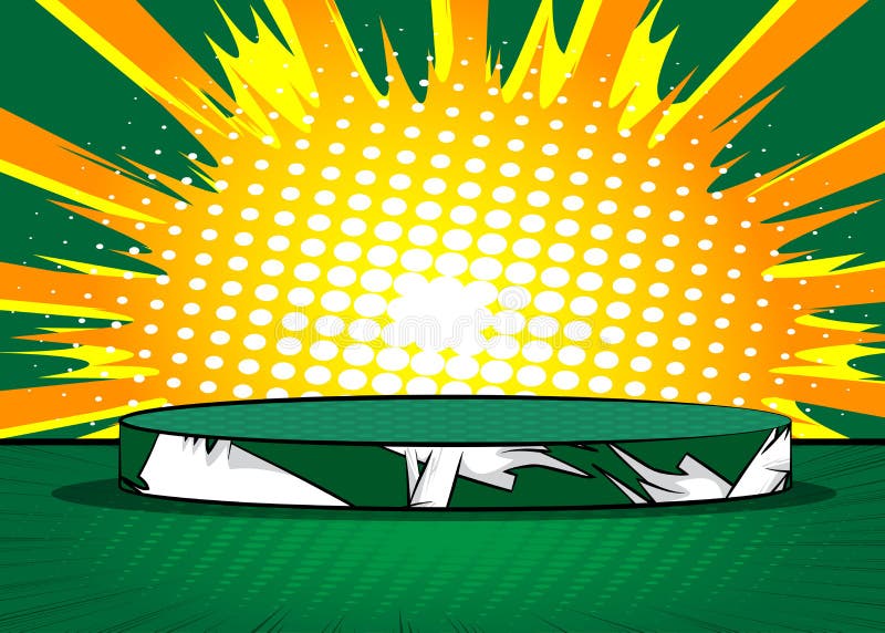 Comic Book Product Podium Stage for Mockup Presentation. Comics ...