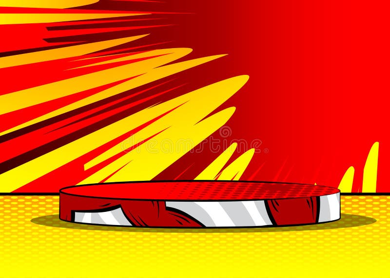 Comic Book Product Podium Stage for Mockup Presentation. Comics ...