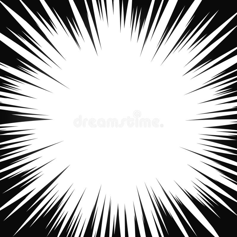 Comic Book Radial Lines. Comics Background with Motion, Speed Lines ...