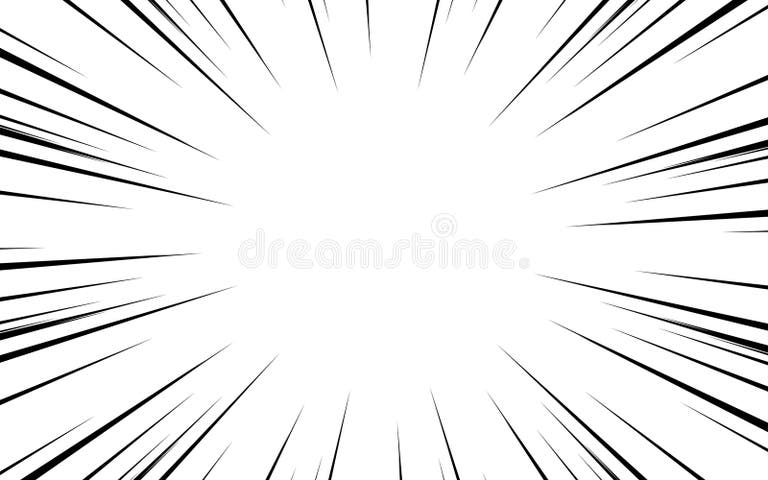 Comic Book Radial Lines. Comics Background with Motion, Speed Lines ...