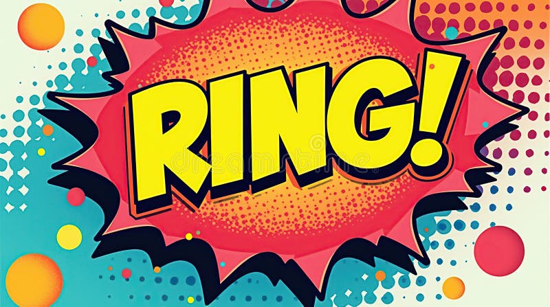 Comic Book Speech Bubble with Bold Yellow Ring! Text Stock Illustration ...