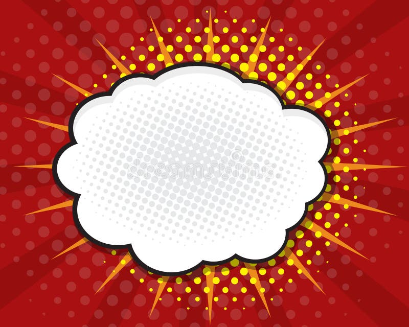 Speech Bubble Pop Art Comic Book Background Stock Illustrations ...