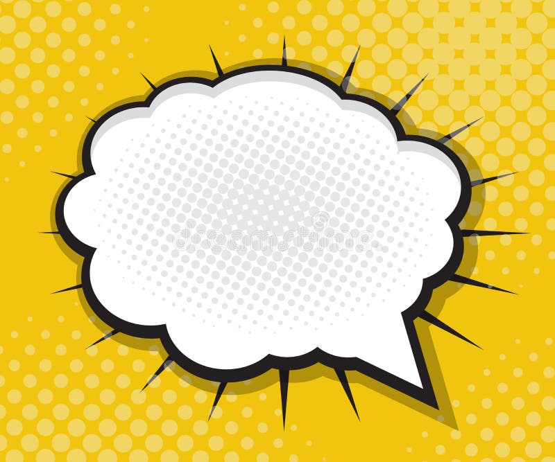 Comic Book Speech Bubble,Pop Art Cartoon Stock Vector - Illustration of ...