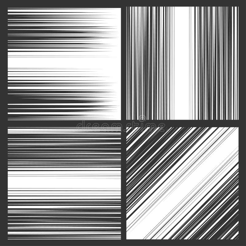 Comic Book Speed Horizontal, Vertical and Diagonal Lines Stock Vector ...