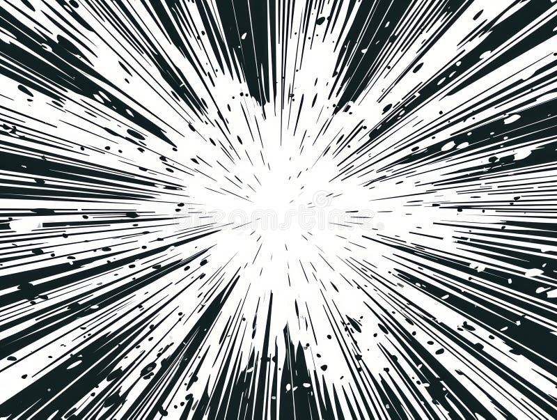 Comic Book Speed Lines Background. Radiating from the Center of the ...