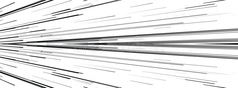 Comic Book Speed Lines Isolated on White Background Stock Vector ...