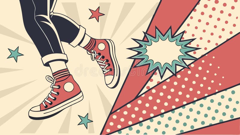 Comic Book Style Action Scene in Vector Art Dynamic Illustration Vector ...