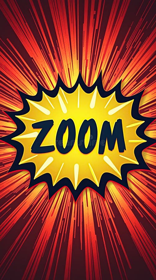 Comic Book Style Background with Zoom Text Effect Design Stock ...