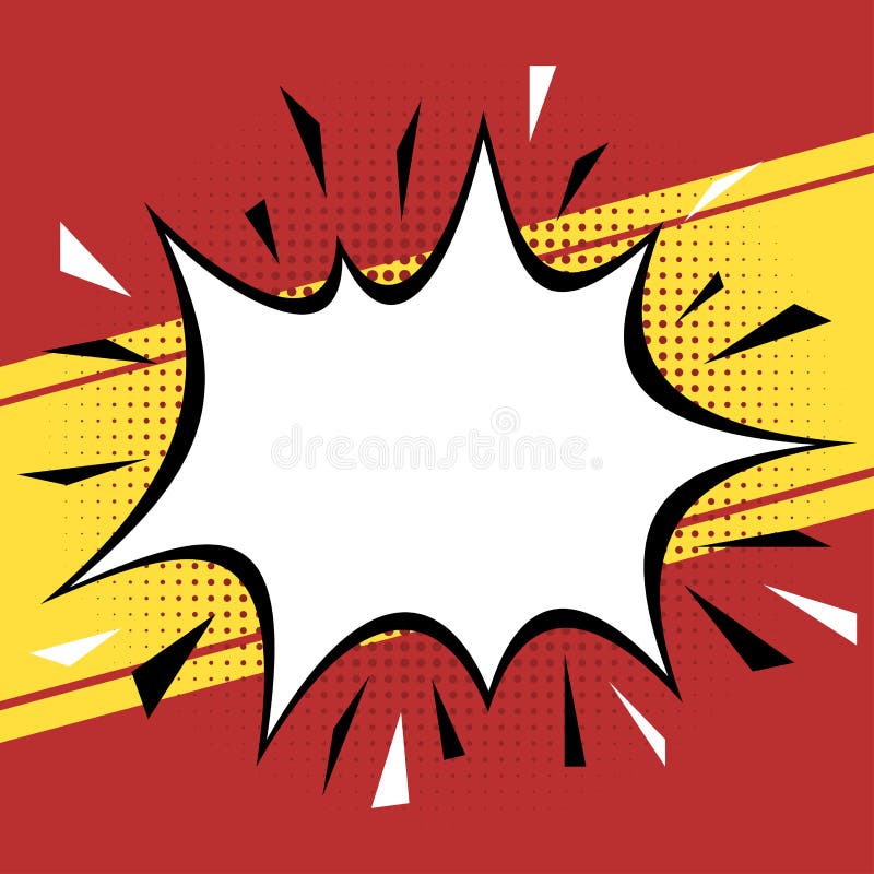 Comic Book Style Blank Banner Stock Vector - Illustration of style ...