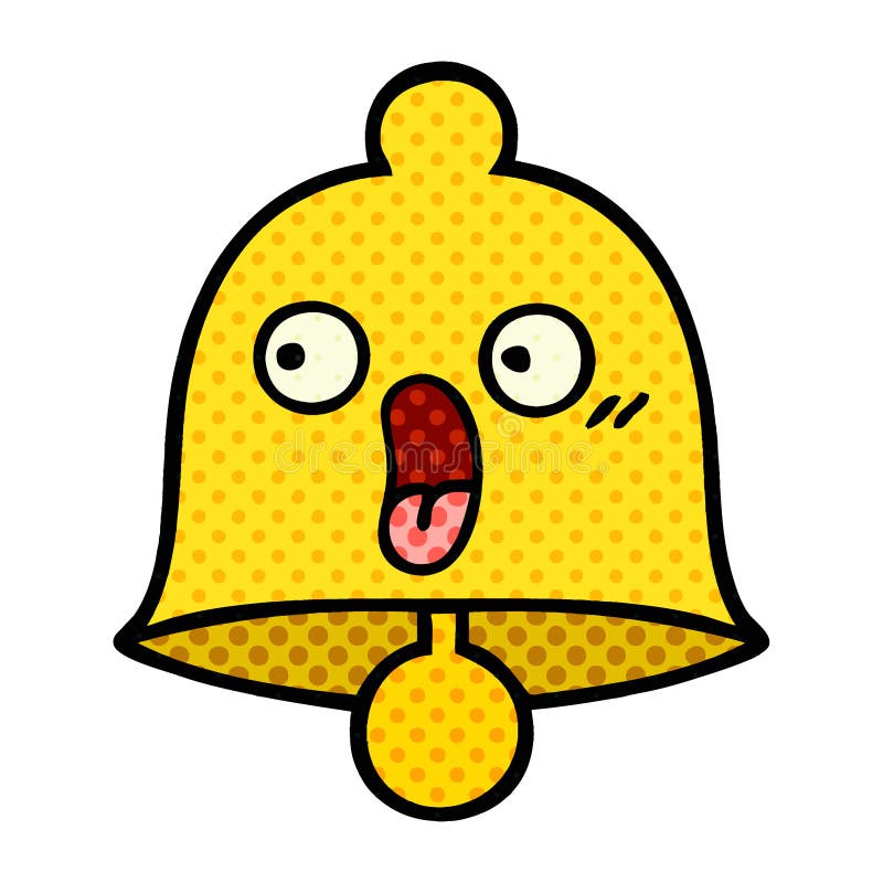 Comic Book Style Cartoon Bell Stock Vector - Illustration of book ...