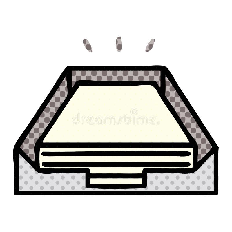 Comic Book Style Cartoon in Box Stock Vector - Illustration of office ...