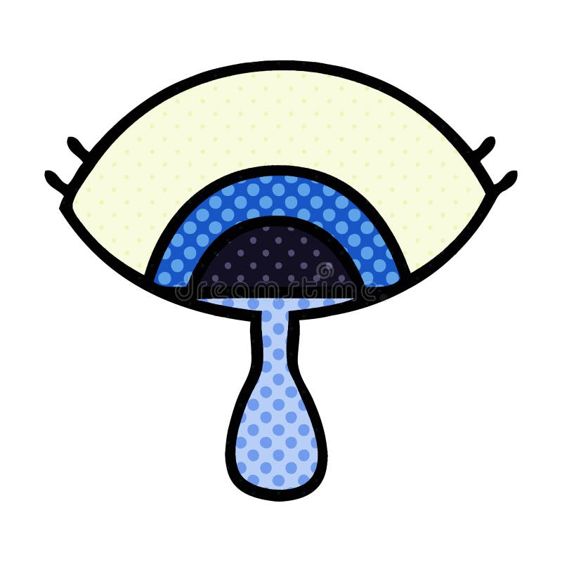 Comic Book Style Cartoon Crying Eye Stock Vector - Illustration of book ...