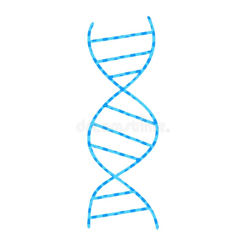 Comic Book Style Cartoon DNA Strand Stock Vector - Illustration of ...