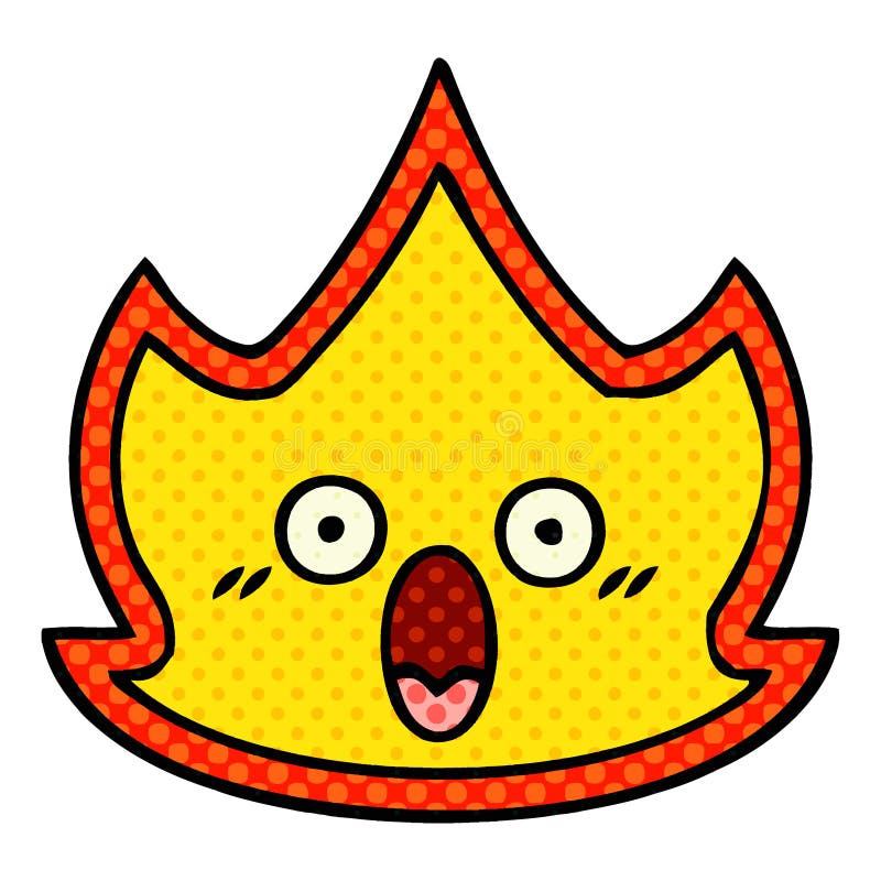 Comic Book Style Cartoon Fire Stock Vector - Illustration of fire ...