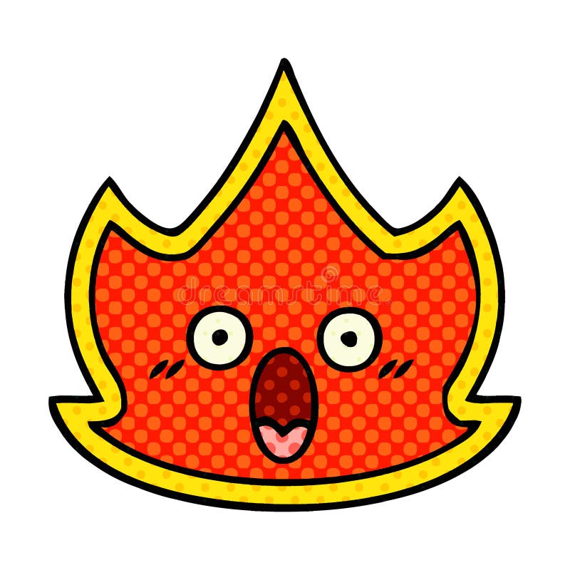 Comic Book Style Cartoon Fire Stock Vector - Illustration of fire ...