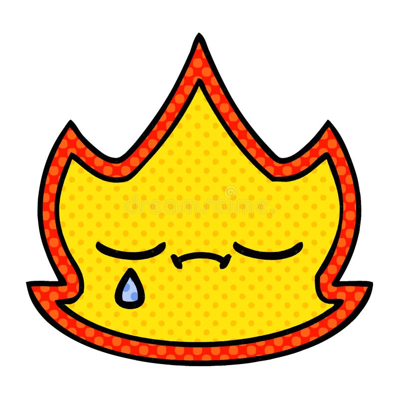Comic Book Style Cartoon of a Fire Stock Vector - Illustration of fire ...