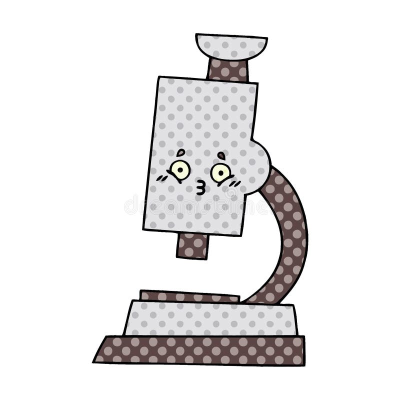 Comic Book Style Cartoon Microscope Stock Vector - Illustration of hand ...