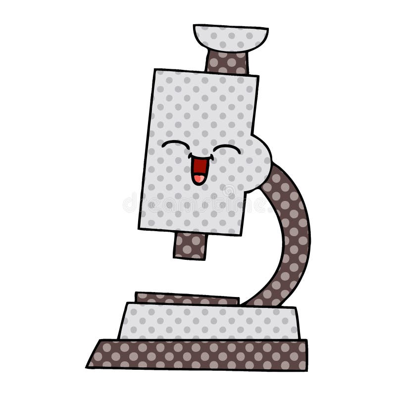 Comic Book Style Cartoon Microscope Stock Vector - Illustration of ...