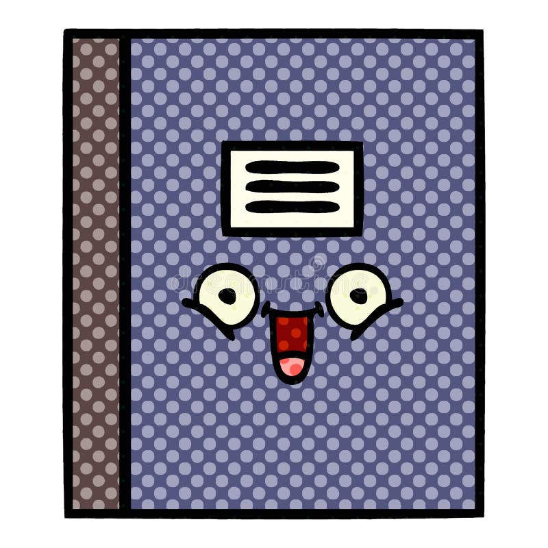 Comic Book Style Cartoon Notebook Stock Vector - Illustration of ...