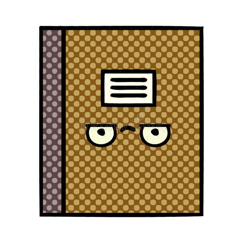 Comic Book Style Cartoon Notebook Stock Vector - Illustration of school ...